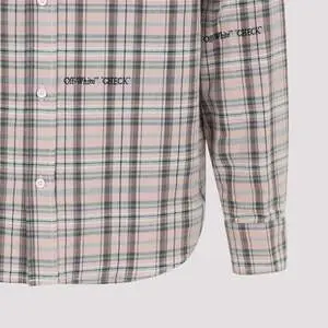 Off-White Flannel Shirt - Multicolor