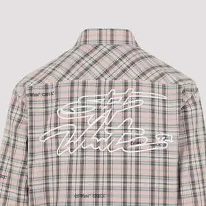 Off-White Flannel Shirt - Multicolor