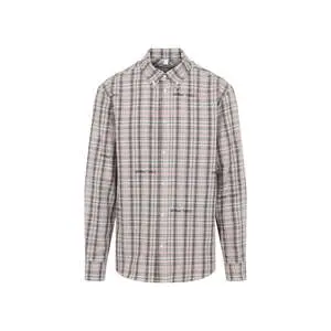 Off-White Flannel Shirt - Multicolor