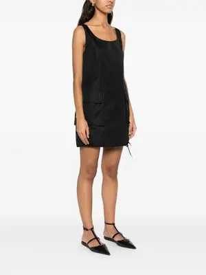 Prada Re-nylon Short Dress With Drawstring Hem