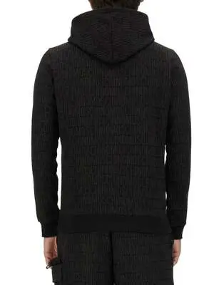 Moschino All-over Logo Cotton Blend Hoodie