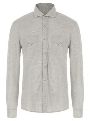 Brunello Cucinelli Piqué Cotton Shirt