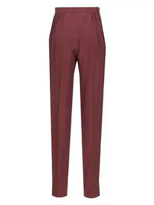 Saint Laurent Habutai Silk Tailored Trousers - Multicolor