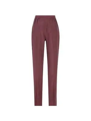 Saint Laurent Habutai Silk Tailored Trousers - Multicolor