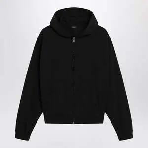 Gucci Zip Hoodie In Cashmere Blend With Logo Print