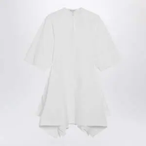 Alaïa Panelled Cotton Poplin Dress - White