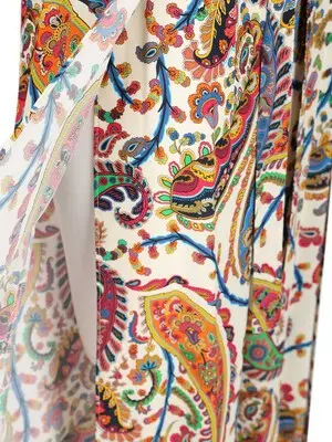 Etro Wide Leg Paisley Print Trousers