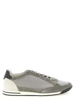 Brunello Cucinelli Deer And Suede Lace-up Sneakers