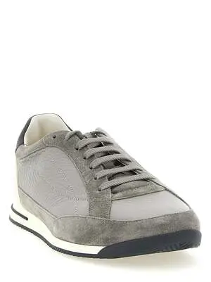 Brunello Cucinelli Deer And Suede Lace-up Sneakers
