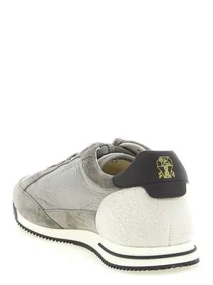 Brunello Cucinelli Deer And Suede Lace-up Sneakers