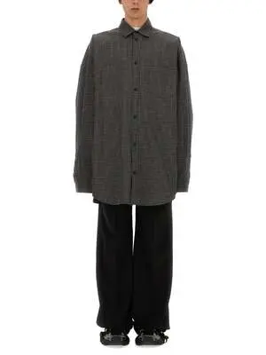 Balenciaga Large Fit Outerwear Shirt - Multicolor