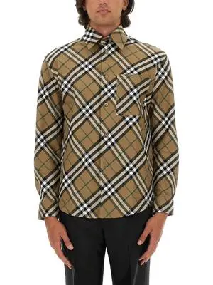 Burberry Shirt With Check Pattern - Multicolor