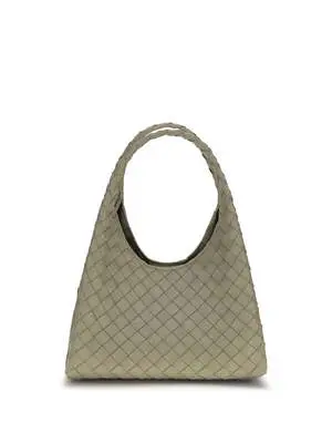 Bottega Veneta Campana Shoulder Bag - Gray