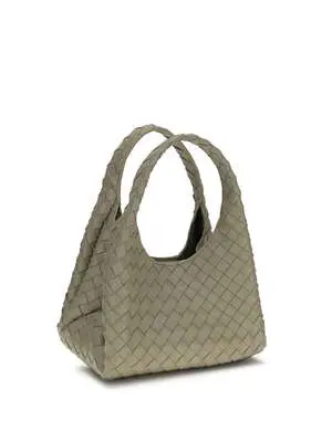 Bottega Veneta Campana Shoulder Bag - Gray