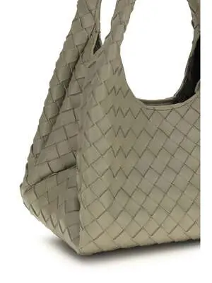 Bottega Veneta Campana Shoulder Bag - Gray