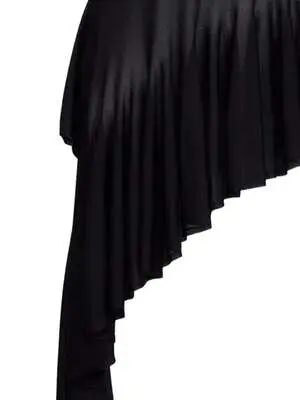 Alaïa Asymmetrical Godet Top - Black