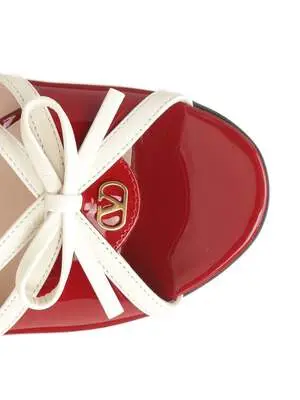 Valentino Garavani Bepointy Patent Leather Stiletto Sandals - Red