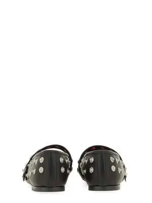 Stella McCartney Studded Mary Jane Flats - Black