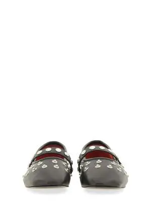 Stella McCartney Studded Mary Jane Flats - Black