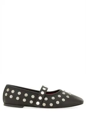 Stella McCartney Studded Mary Jane Flats - Black