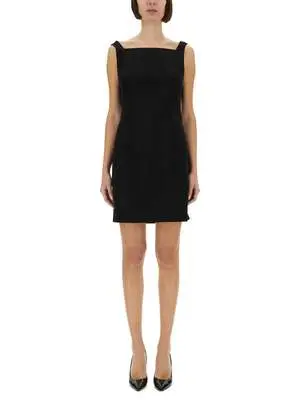 Givenchy Crepe And Satin Dress - Black