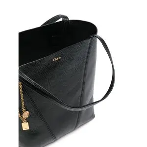 Chloé Leather Tote Bag - Black