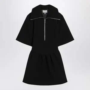 GANNI Recycled Polyester Crepe Mini Dress