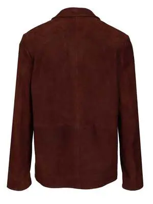 Paul Smith Nubuck Leather Jacket With Welt Pockets