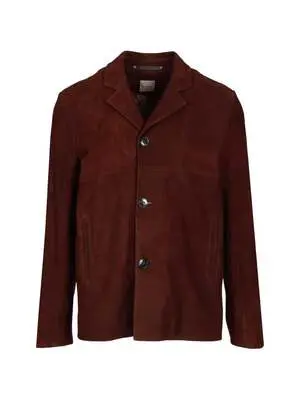 Paul Smith Nubuck Leather Jacket With Welt Pockets
