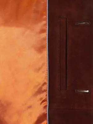 Paul Smith Nubuck Leather Jacket With Welt Pockets