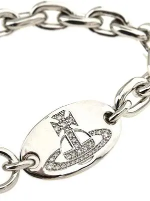 VIVIENNE WESTWOOD Ovidia Charm Bracelet With Cubic Zirconia