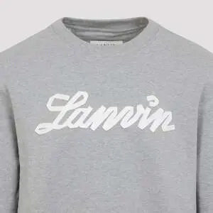 LANVIN Embroidered Logo Sweatshirt - Gray