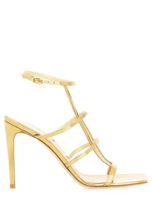 GIANVITO ROSSI Mondry" Strappy High Heel Sandals - Gold