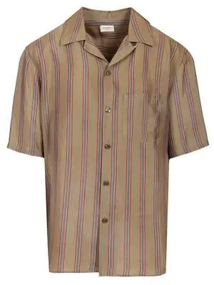 Saint Laurent Saint Laurent Men Casandre Striped Shirt Multicolor