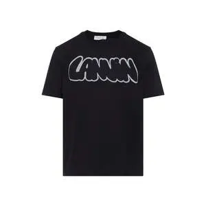 LANVIN Embroidered Logo T-shirt - Black