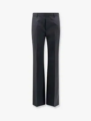 Celine Tailored Wool And Mohair Trousers - Black