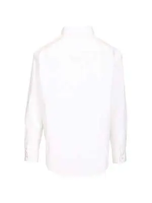Saint Laurent Cassandre Shirt In Stretch Cotton Poplin