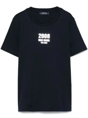 Max Mara Logo Cotton T-shirt - Multicolor