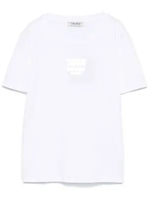 Max Mara Logo Cotton T-shirt - Multicolor