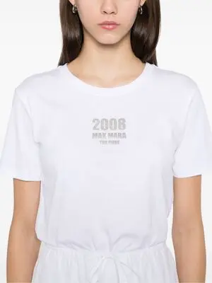 Max Mara Logo Cotton T-shirt - Multicolor