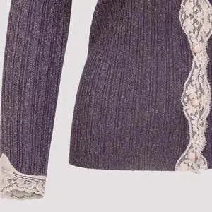 Valentino Garavani Ribbed Lurex Cardigan