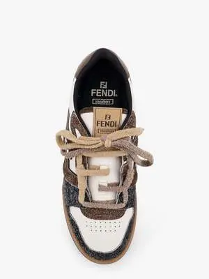 Fendi Low-top Sneakers With Ff Motif - Multicolor