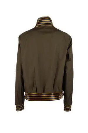 Prada Bomber Jacket With Striped Trim