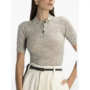 Brunello Cucinelli Knitted Top - Gray
