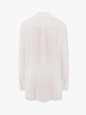 TOTEME Stand Collar Organic Cotton Shirt - Multicolor