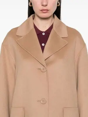 Max Mara Wool Single-breasted Coat - Multicolor