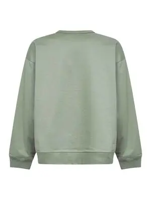 Dries Van Noten Sage Green Cotton Oversized Sweatshirt