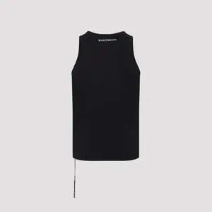 MASTERMIND WORLD Glass Beaded Loopwheel Tank Top