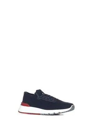 Brunello Cucinelli Knitted Lace-up Sneakers