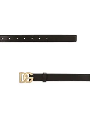 Dolce & Gabbana Dg Logo Leather Belt